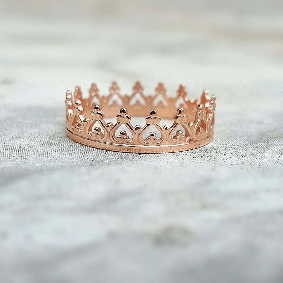 Crown Ring Rose Gold Crown Ring Tiara Ring Gold Crown Ring | Etsy