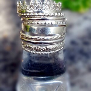 Stacking Rings, Stacking Rings Set, Love Gift, Gift for Her, Wife Gift ...