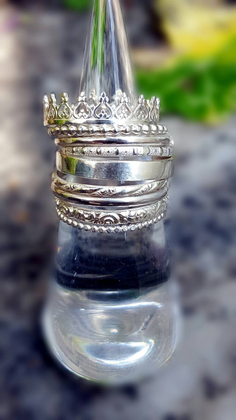 Stacking Rings Stacking Rings Set Love Gift Gift for Her | Etsy