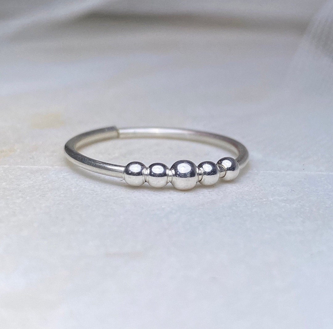 Fidget Ring, Anxiety Ring, Spinner Ring, Stress Ring, Anxiety Jewelry ...