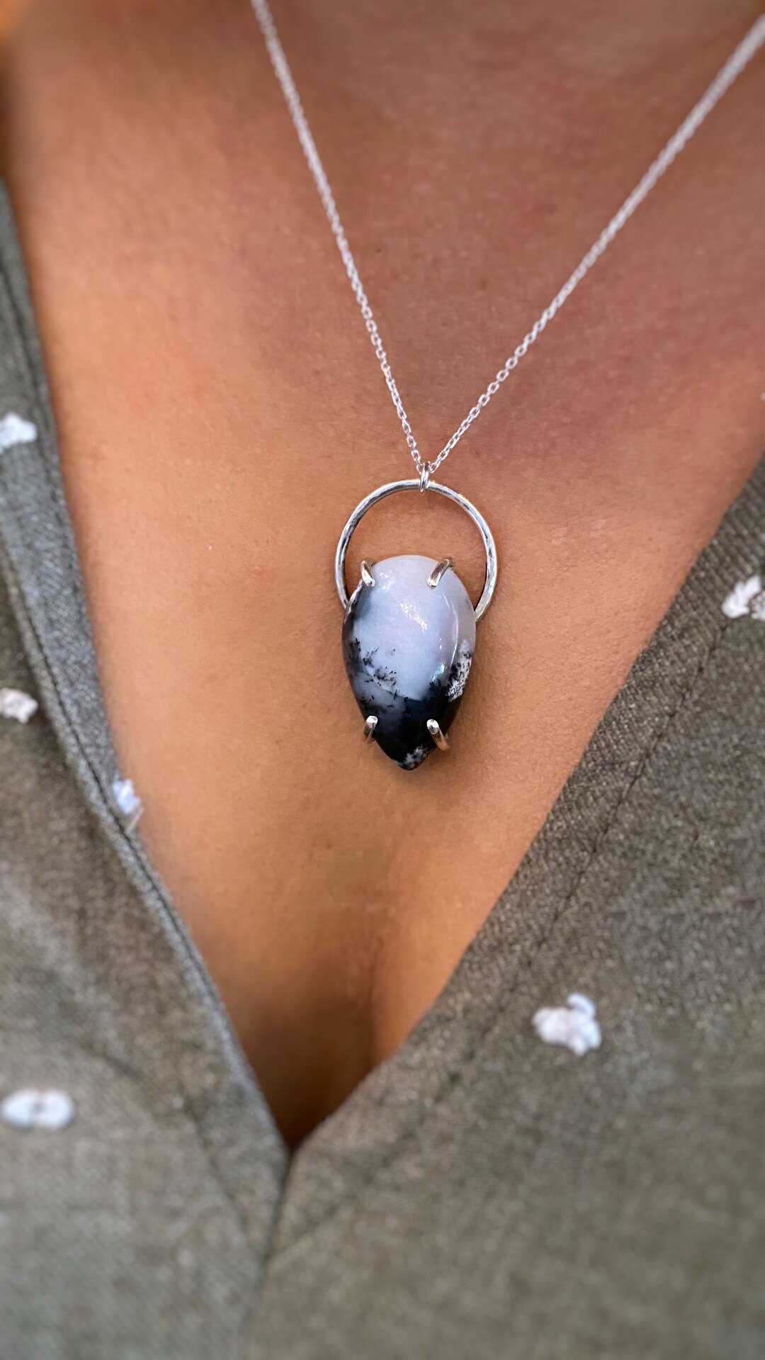 Merlinite Necklace, Merlinite Jewelry, Merlinite Pendant, Merlinite ...