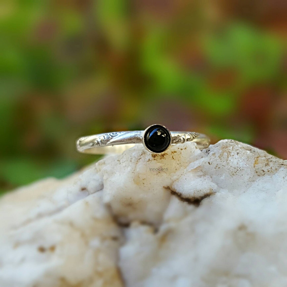 Black Onyx Ring Onyx Ring Black Stone Ring Dainty Onyx - Etsy