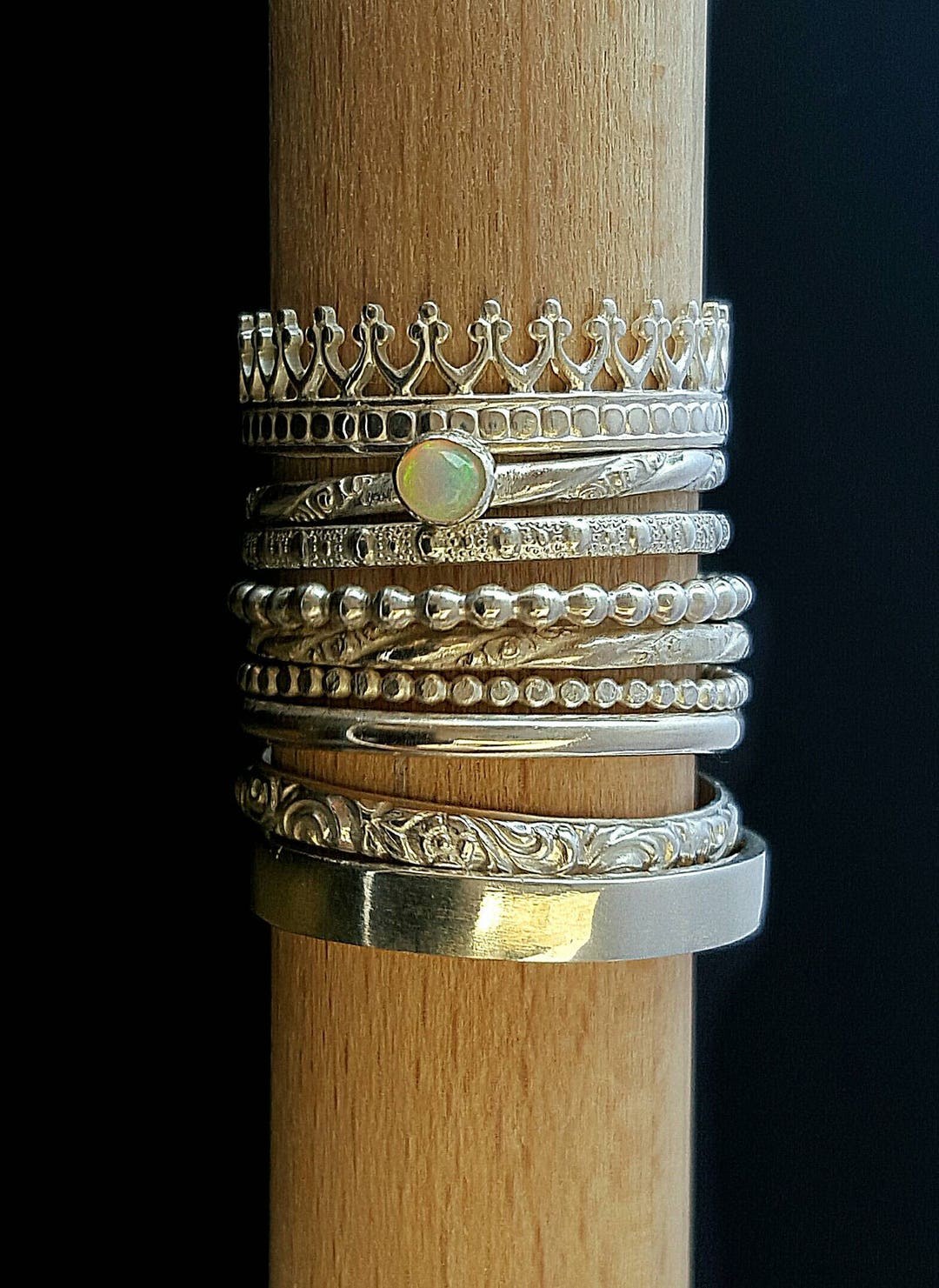 Stacking Rings, Stacking Rings Set, Love Gift, Gift for Her, Wife Gift ...