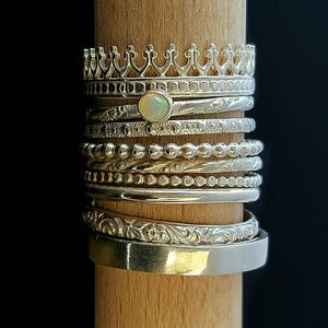 Stacking Rings, Stacking Rings Set, Love Gift, Gift for Her, Wife Gift ...