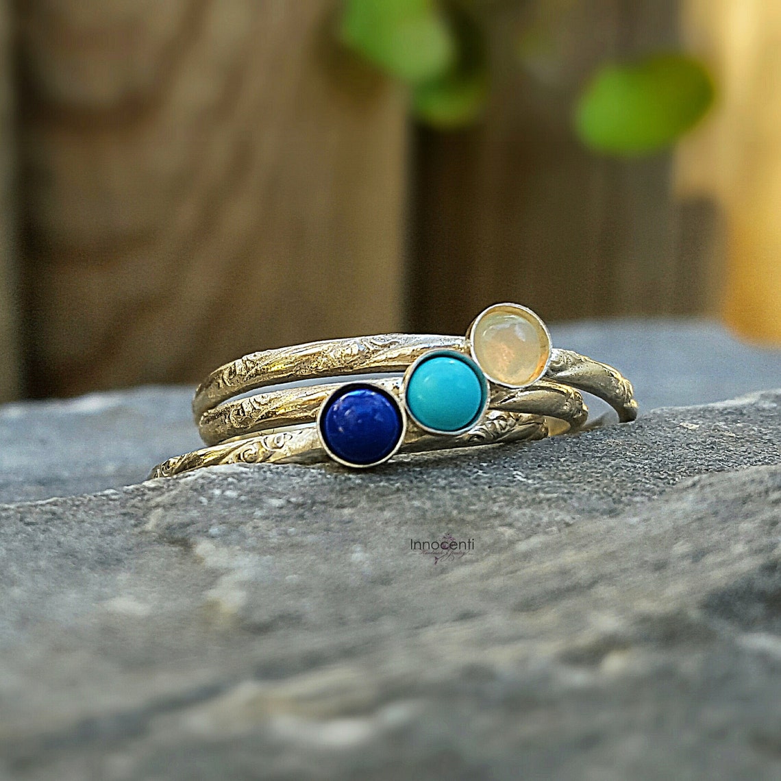 Tiny Gemstone Ring Birthstone Ring Tiny Stacking Ring - Etsy