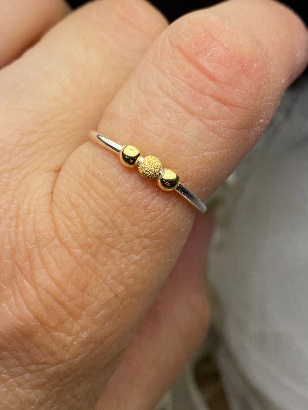 Fidget Ring, Anxiety Bead Ring, Anxiety Ring Beads, Anxiety Gift ...