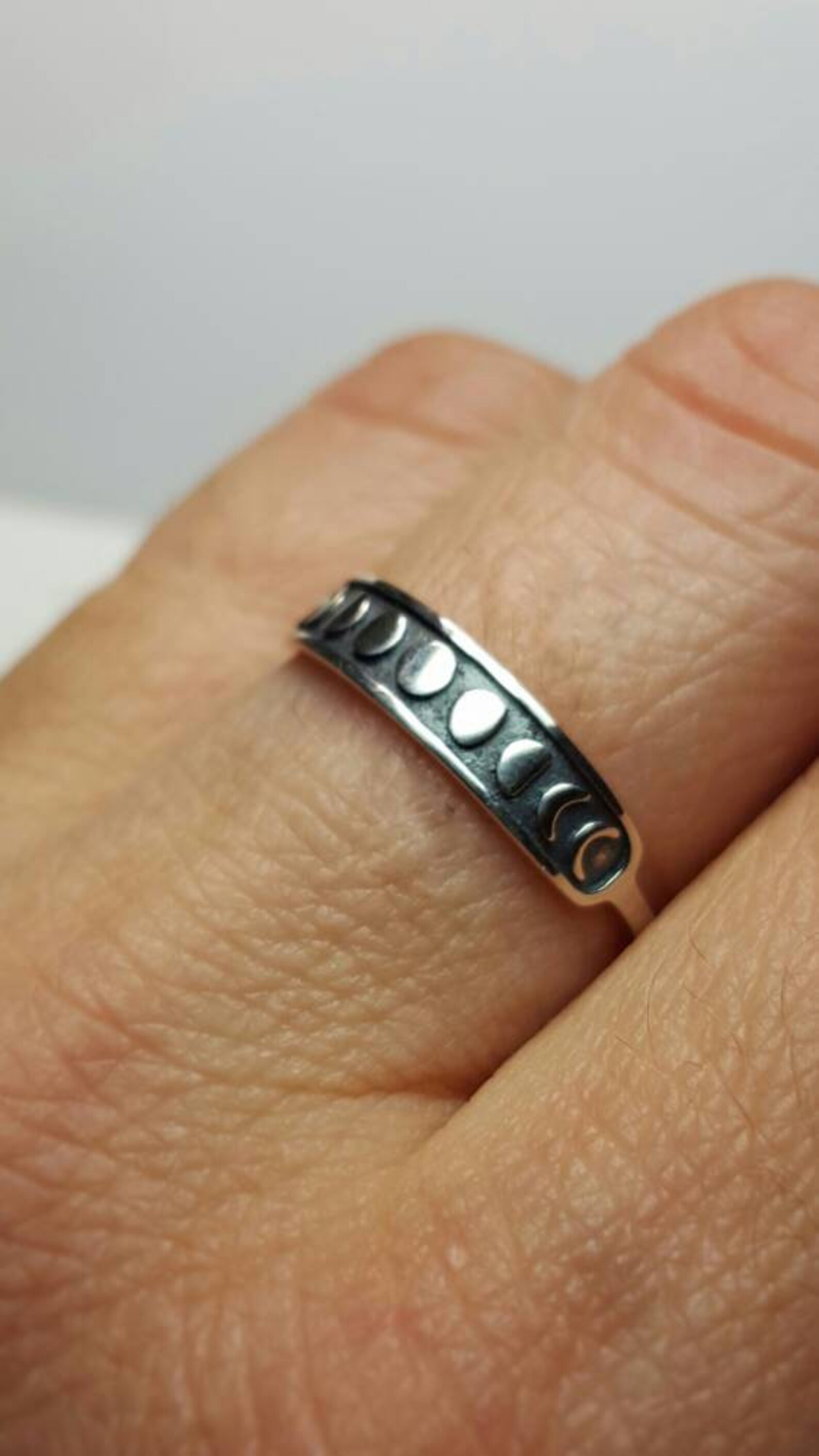 Moon Phase Ring Moon Cycle Ring Celestial Ring Moon Phases | Etsy