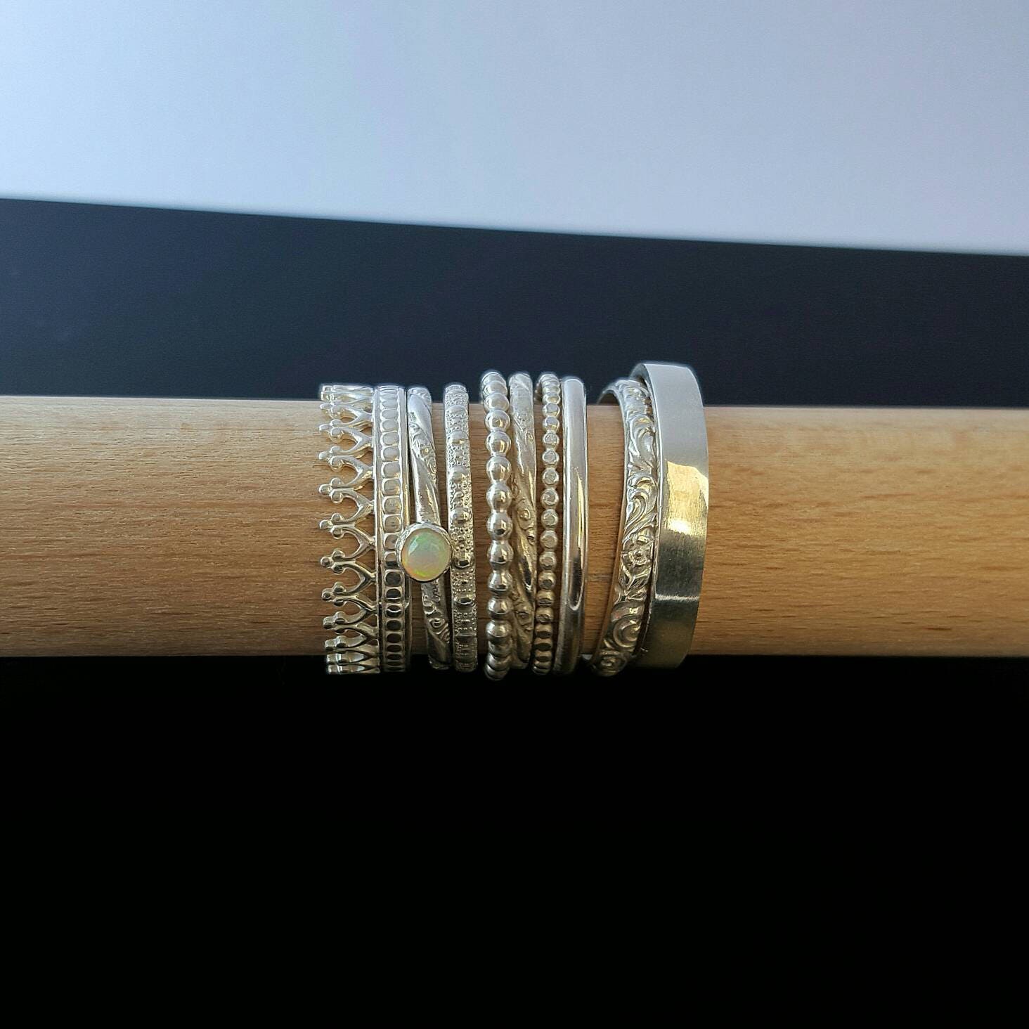 Stacking Rings Stacking Rings Set Love Gift Gift for Her | Etsy