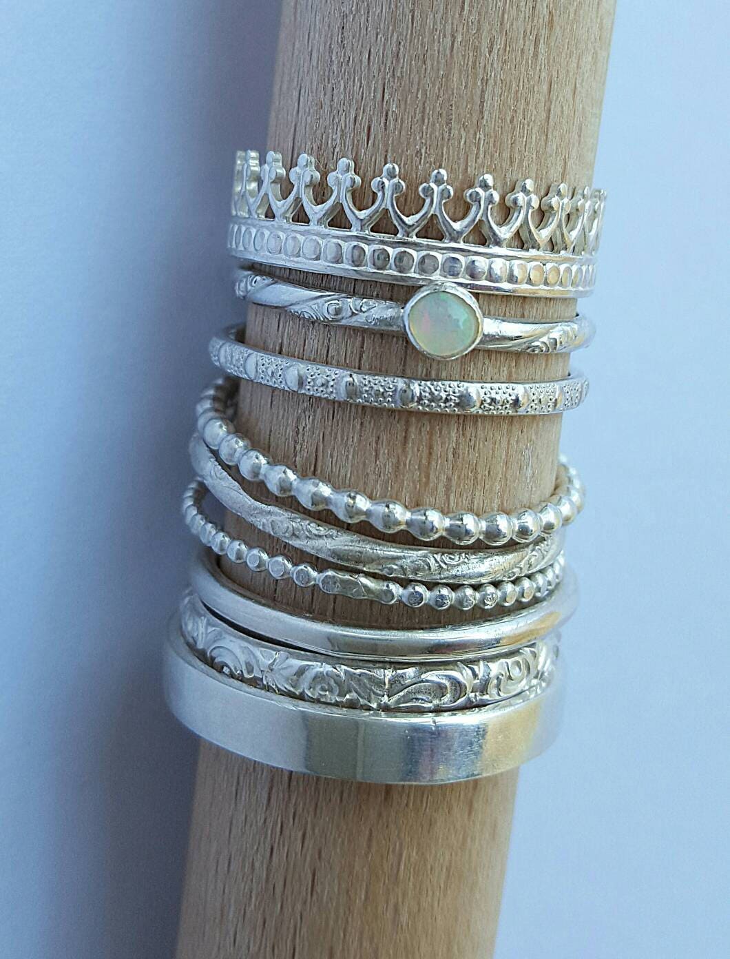 Stacking Rings Stacking Rings Set Love Gift Gift for Her | Etsy