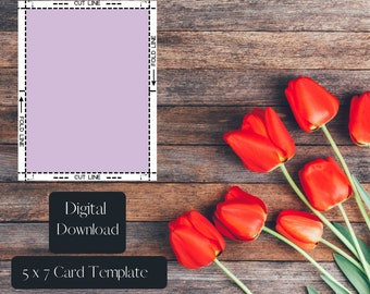 5x7 Canva Template - Etsy