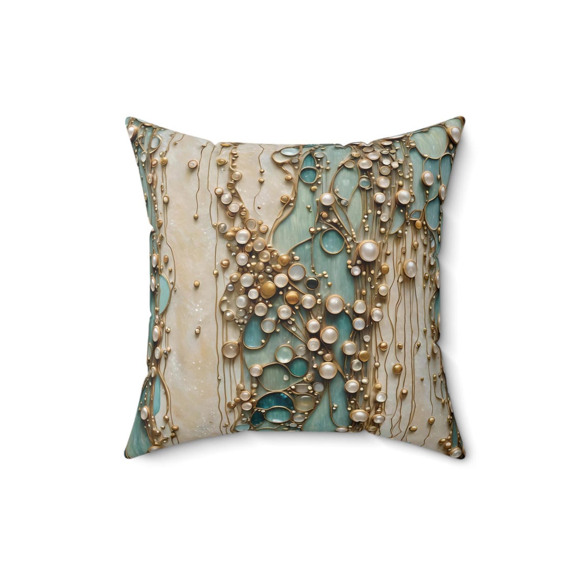 Pearl Design Square Throw Pillow, Eclectic Home Decor - Etsy