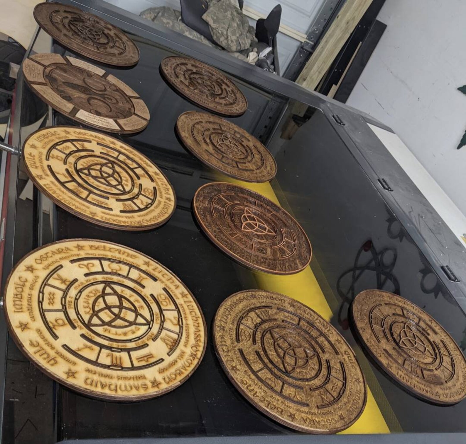 Wooden Laser Cut Sabbat Wheel of the Year Calendar - Etsy