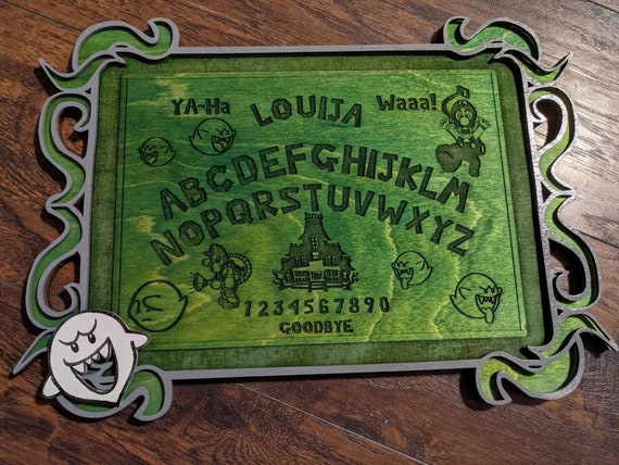 Louija Board Luigi Themed Ouija Board With Boo Planchette | Etsy Hong Kong