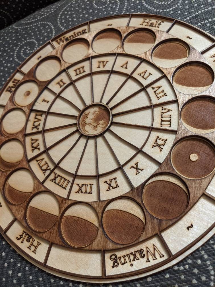 Wooden Laser Cut Moon Phase Altar Board - Etsy