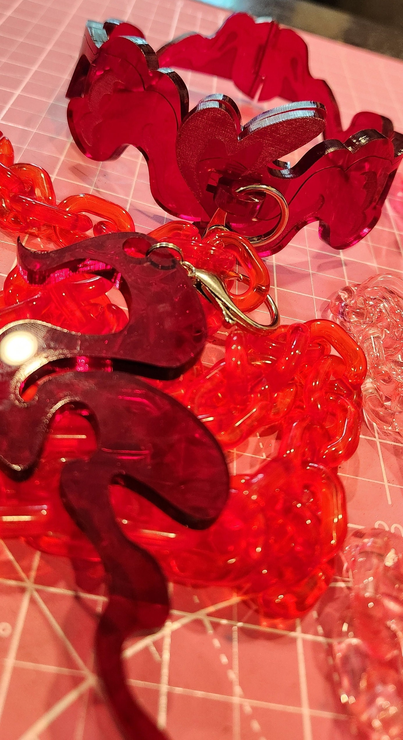 Hazbin Hotel Acrylic Angel Dust Valentino Cosplay Collar With Acrylic ...