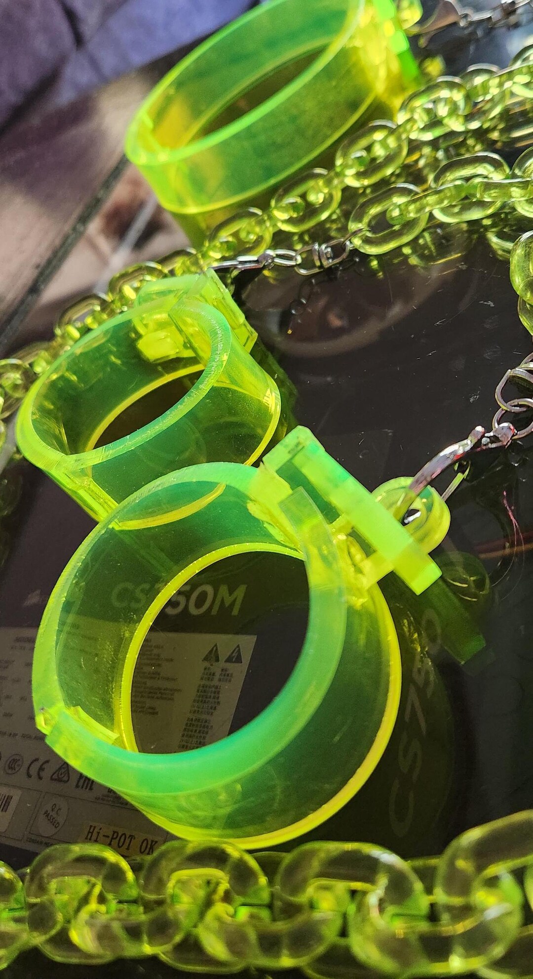Hazbin Hotel Acrylic Cosplay Cuffs With Acrylic Chain - Etsy