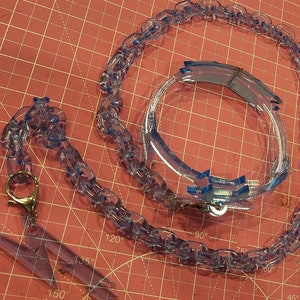 Hazbin Hotel Acrylic Vox Cosplay Collar With Acrylic Chain - Etsy