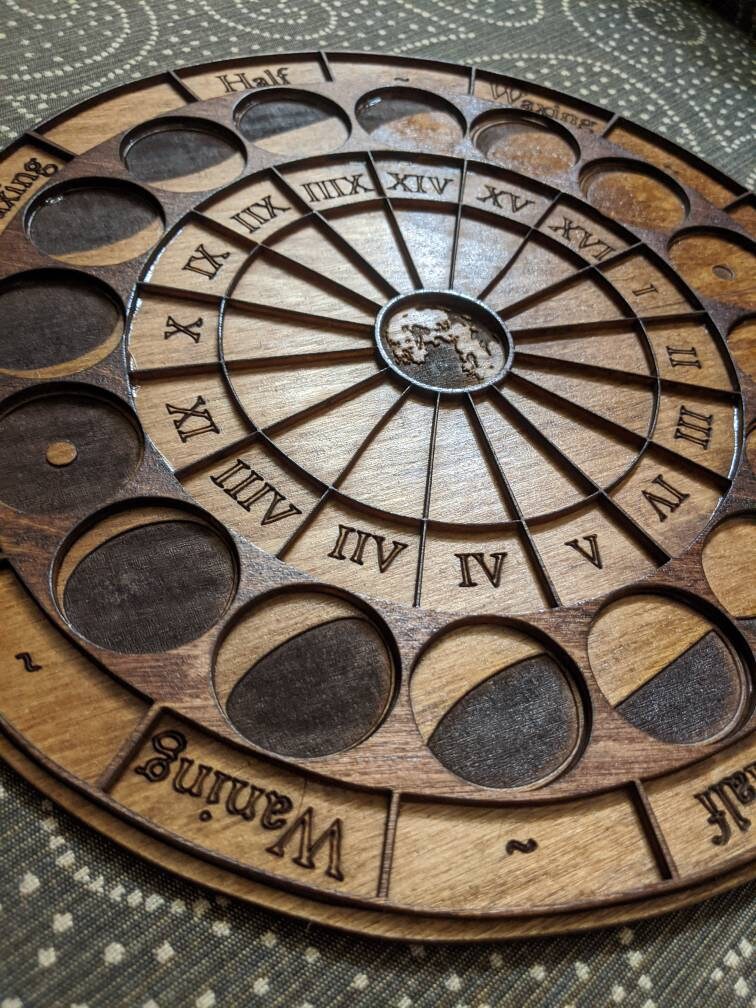 Wooden Laser Cut Moon Phase Altar Board - Etsy