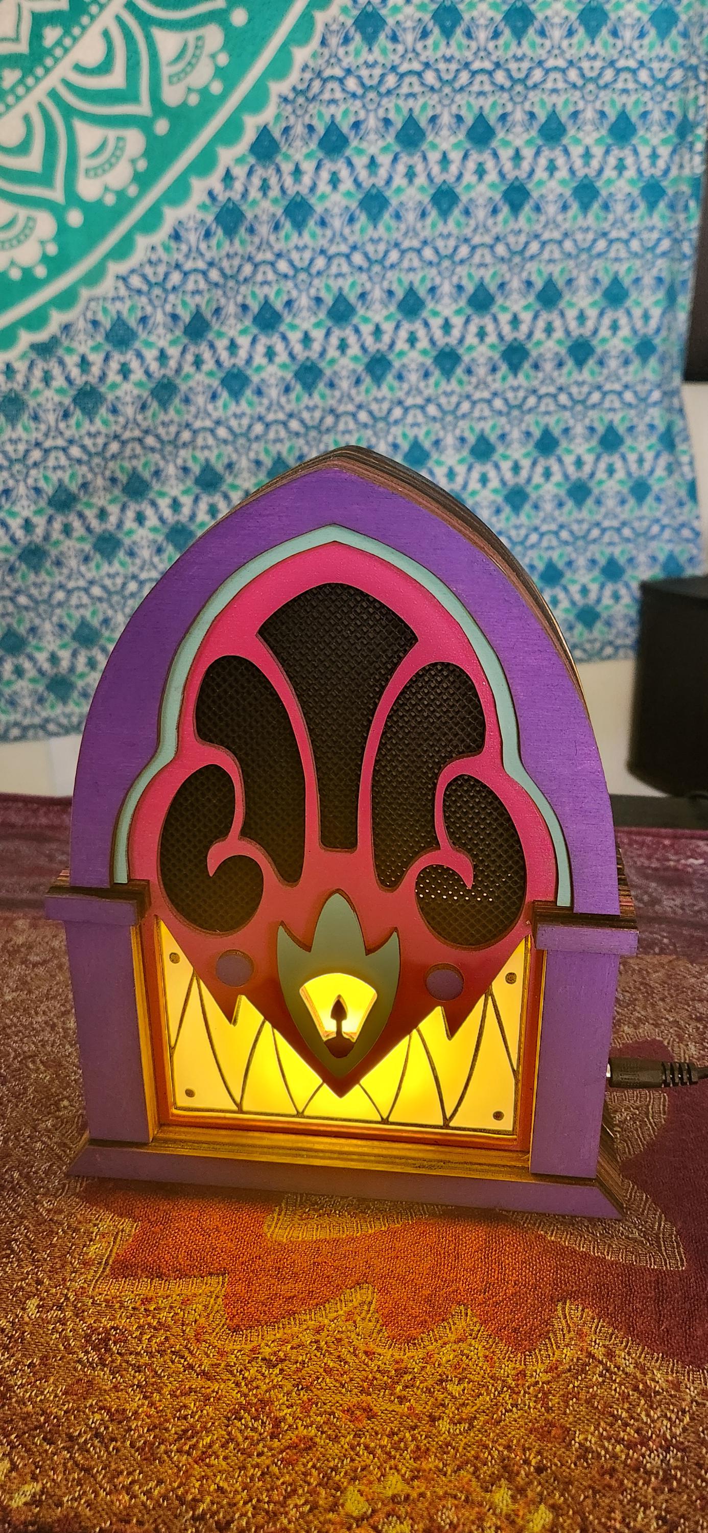 Alastor Radio Cosplay Prop: Laser Cut Wooden Clam Shell Bag - Etsy
