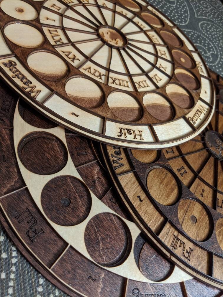 Wooden Laser Cut Moon Phase Altar Board - Etsy