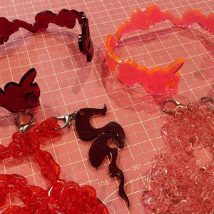 Hazbin Hotel Acrylic Angel Dust Valentino Cosplay Collar With Acrylic ...