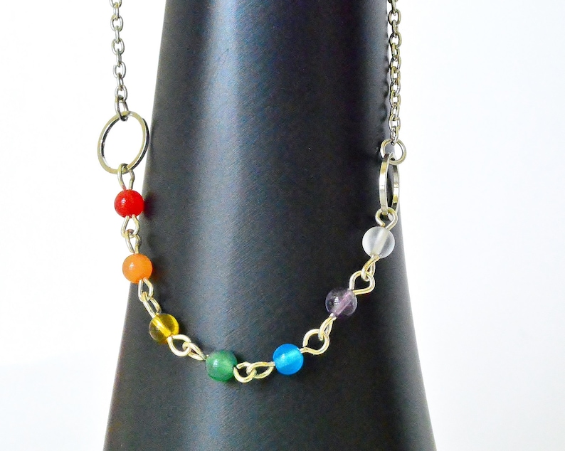 7 Chakra Necklace Grounding Jewelry Balancing Necklace - Etsy