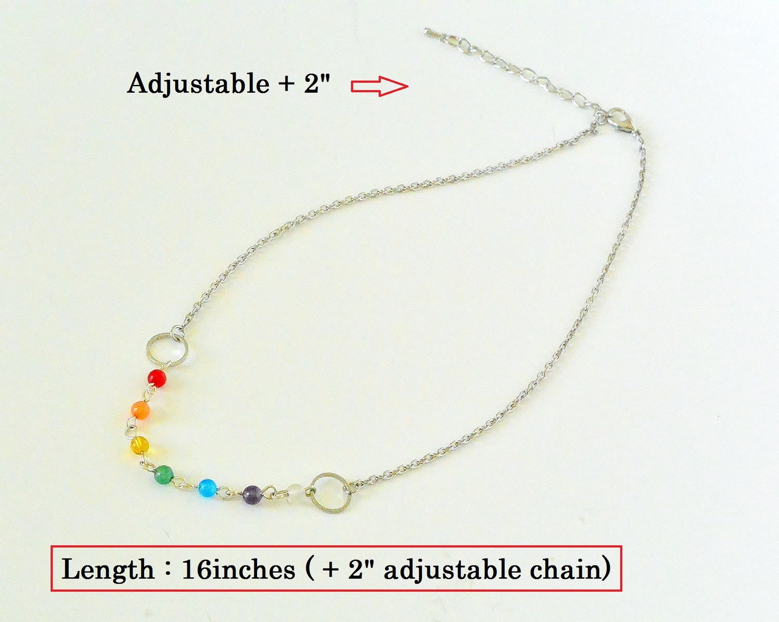7 Chakra Necklace Grounding Jewelry Balancing Necklace - Etsy