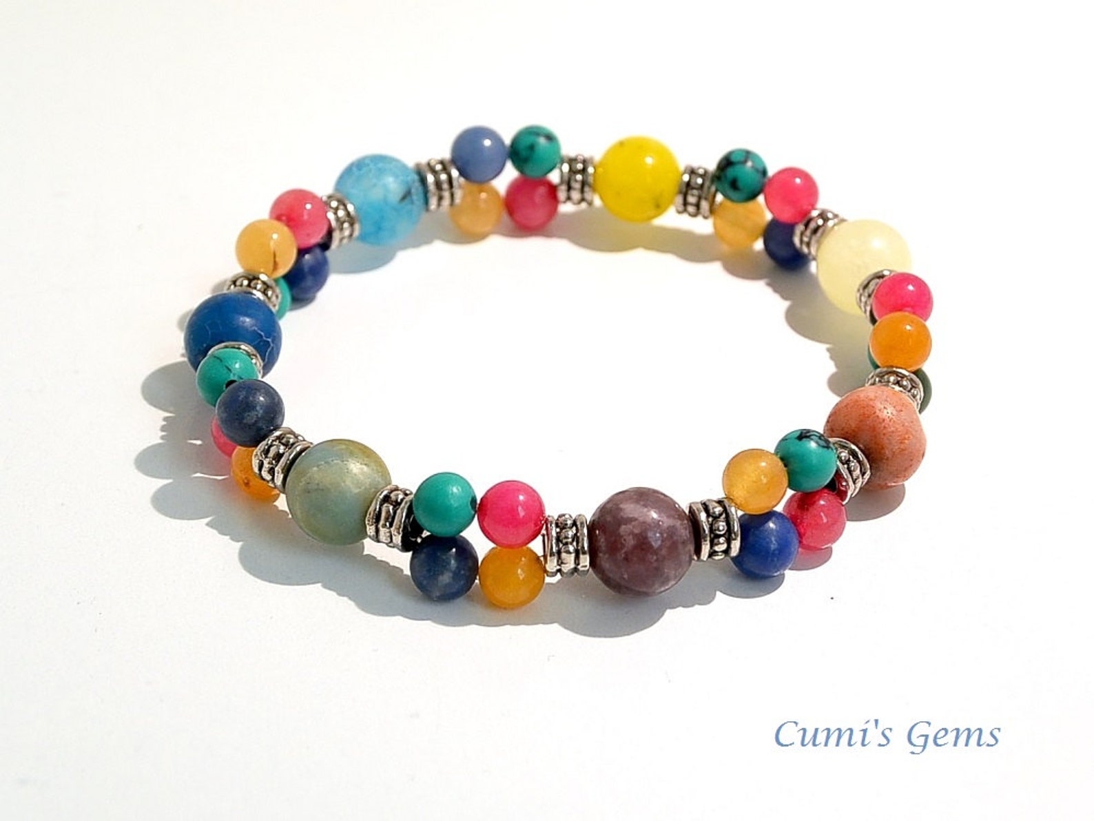 Colorful Bracelet, Energy Bracelet, Ethnic Bracelet, Handcraft Jewelry ...