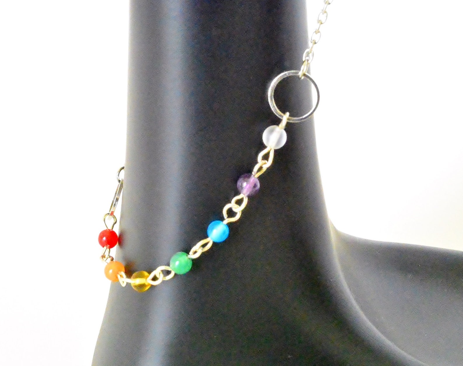 7 Chakra Necklace, Grounding Jewelry, Balancing Necklace, Chain ...