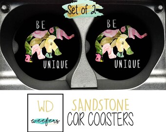 Elephant Car Coasters - Etsy