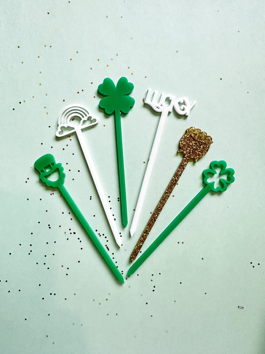 St. Patricks Day Food Pick Set - Etsy