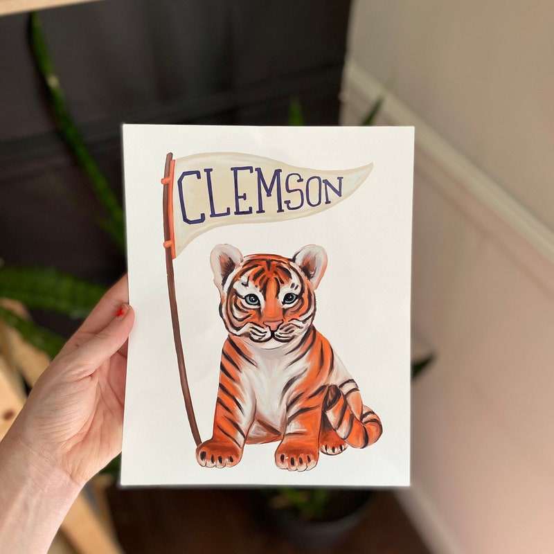 Clemson Art - Etsy