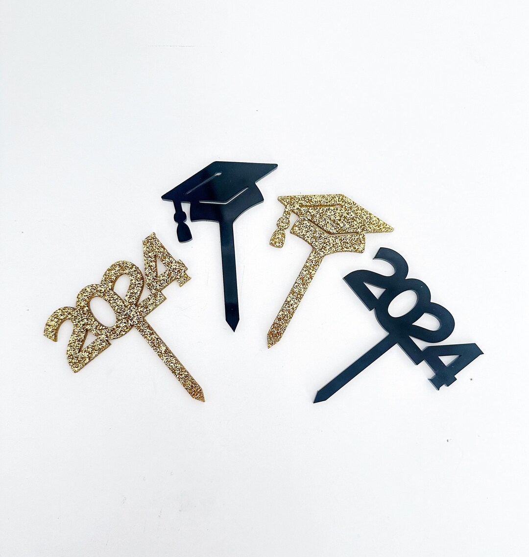 Graduation Cupcake Topper Set Choose Your Colors - Etsy