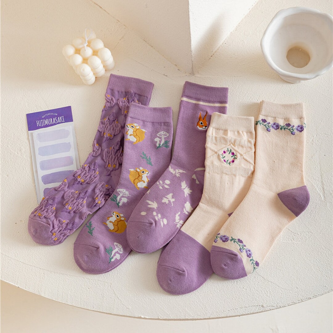 Disney Princess Animal Friend Crew Socks - Etsy
