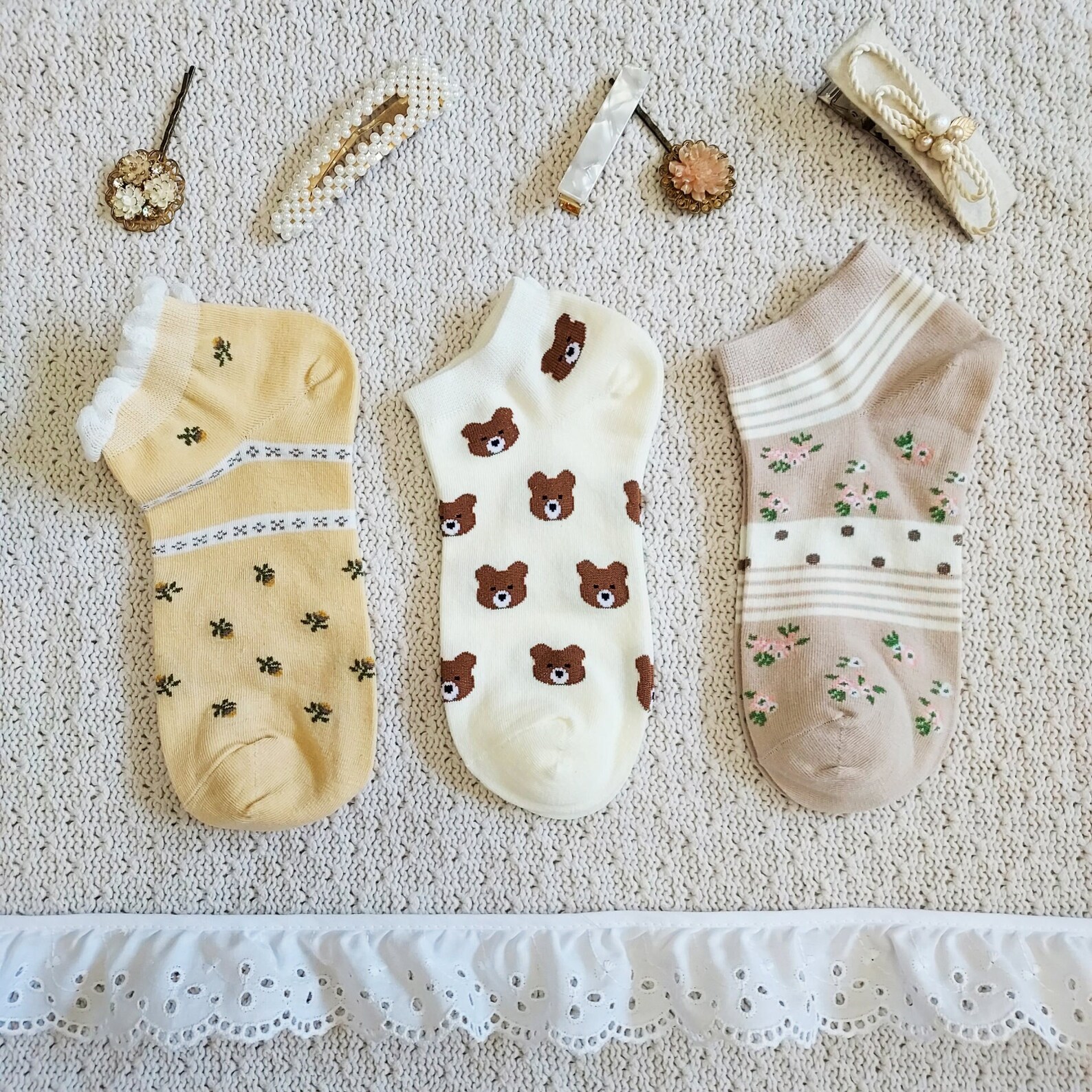 Cutesy Cottagecore Ankle Socks - Etsy