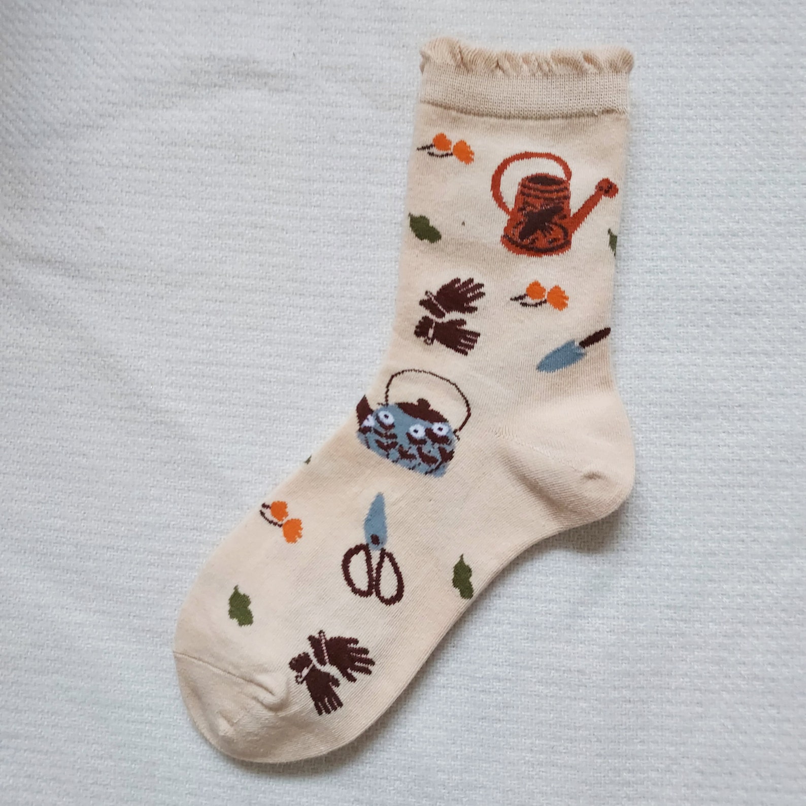 Zen Gardener Rust Crew Socks - Etsy