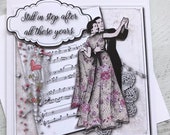Dancing Couple Anniversary Card Happy Anniversary Vintage - Etsy