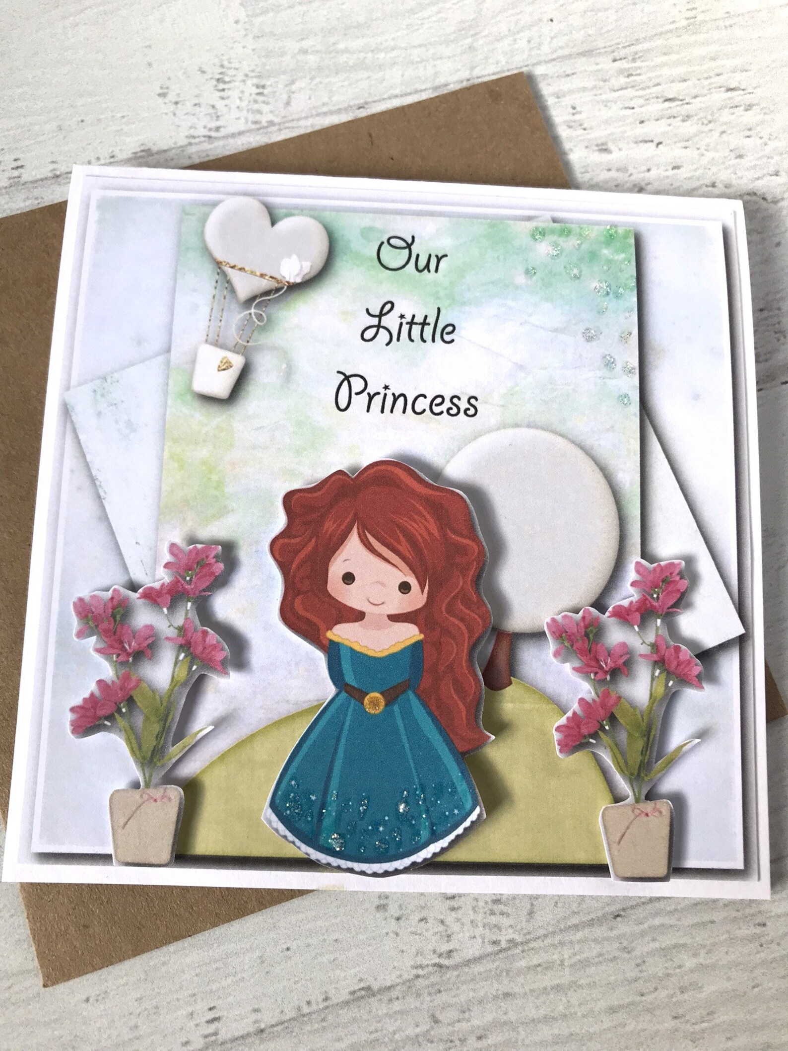 Our Little Princess Card, Birthday Cards, Princess Birthday, Red Hair ...