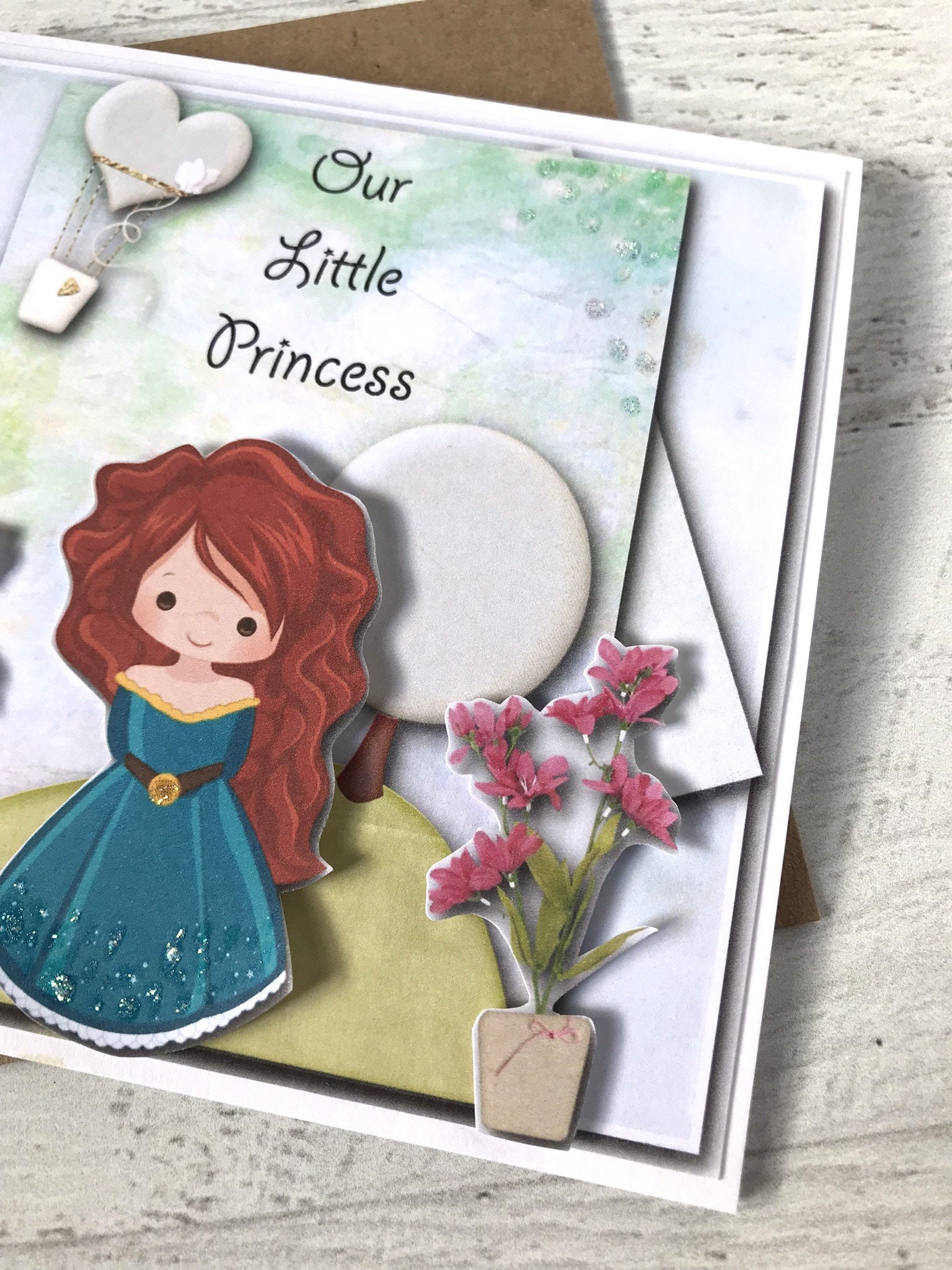 Our Little Princess Card, Birthday Cards, Princess Birthday, Red Hair ...