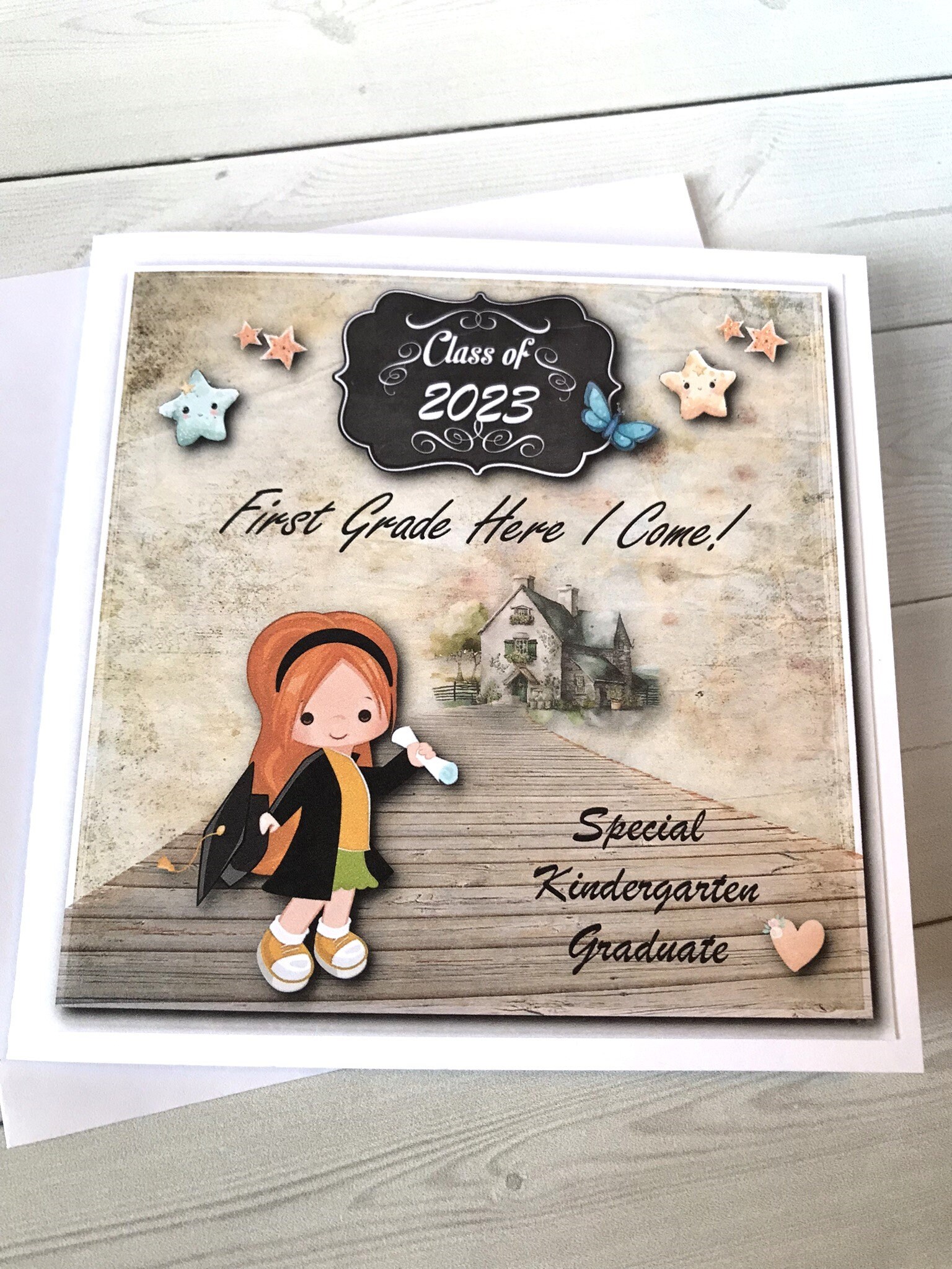 Kindergarten Graduation Card Card for Kids Elementary - Etsy