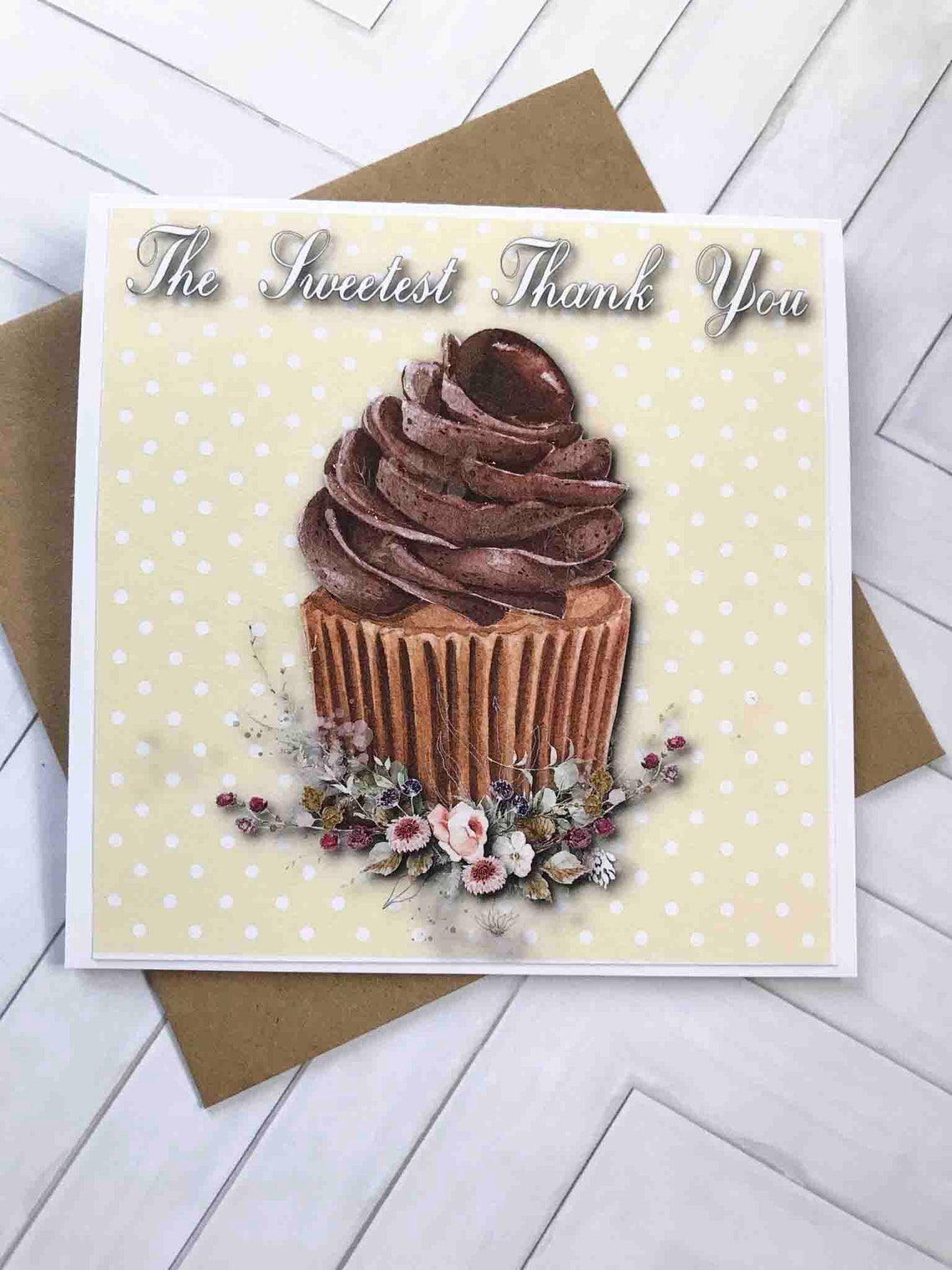 Cupcake Thank You Card the Sweetest Thank You Gift Thank You - Etsy