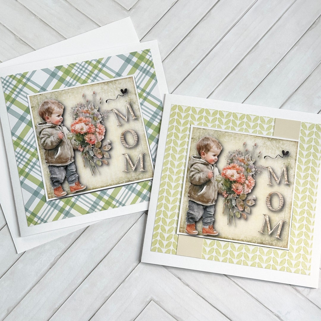 Mom Card From a Sweet Little Boy, Mother's Day Card, Mom Birthday Card ...