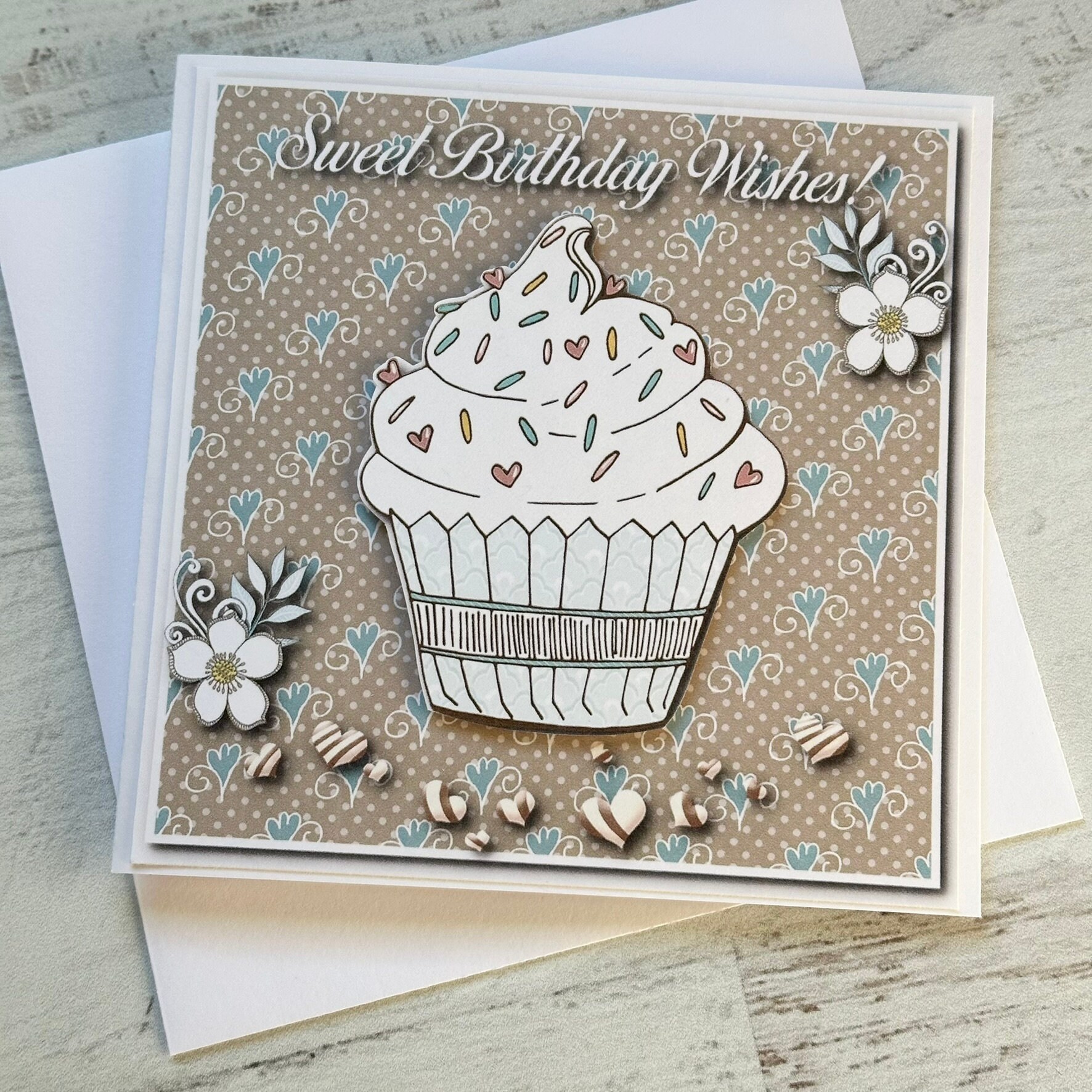 Sweet Birthday Wishes Cupcake Card, Daughter Sister Friend Card ...