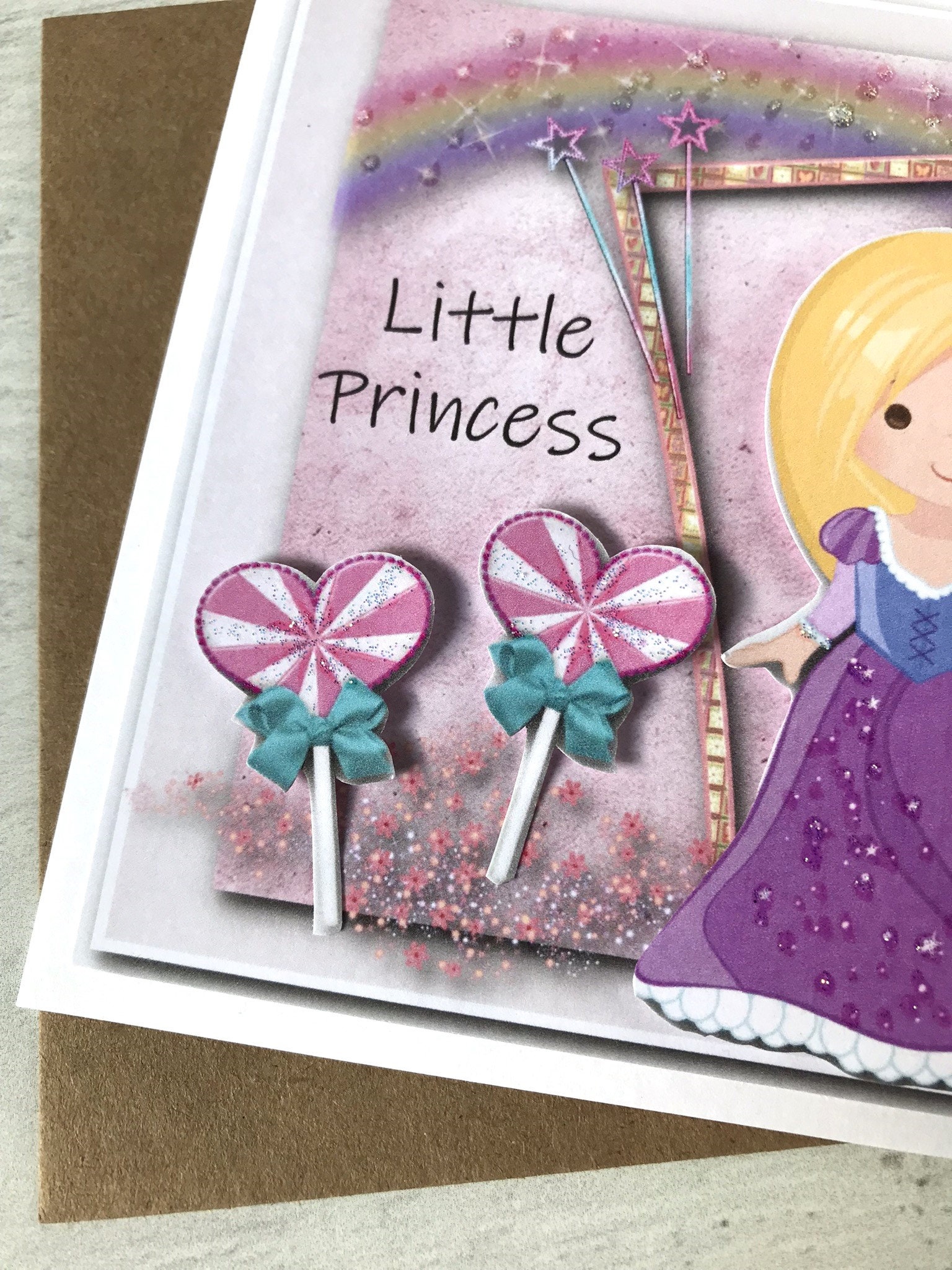 Little Princess Card Princess Birthday Birthday for Girls - Etsy