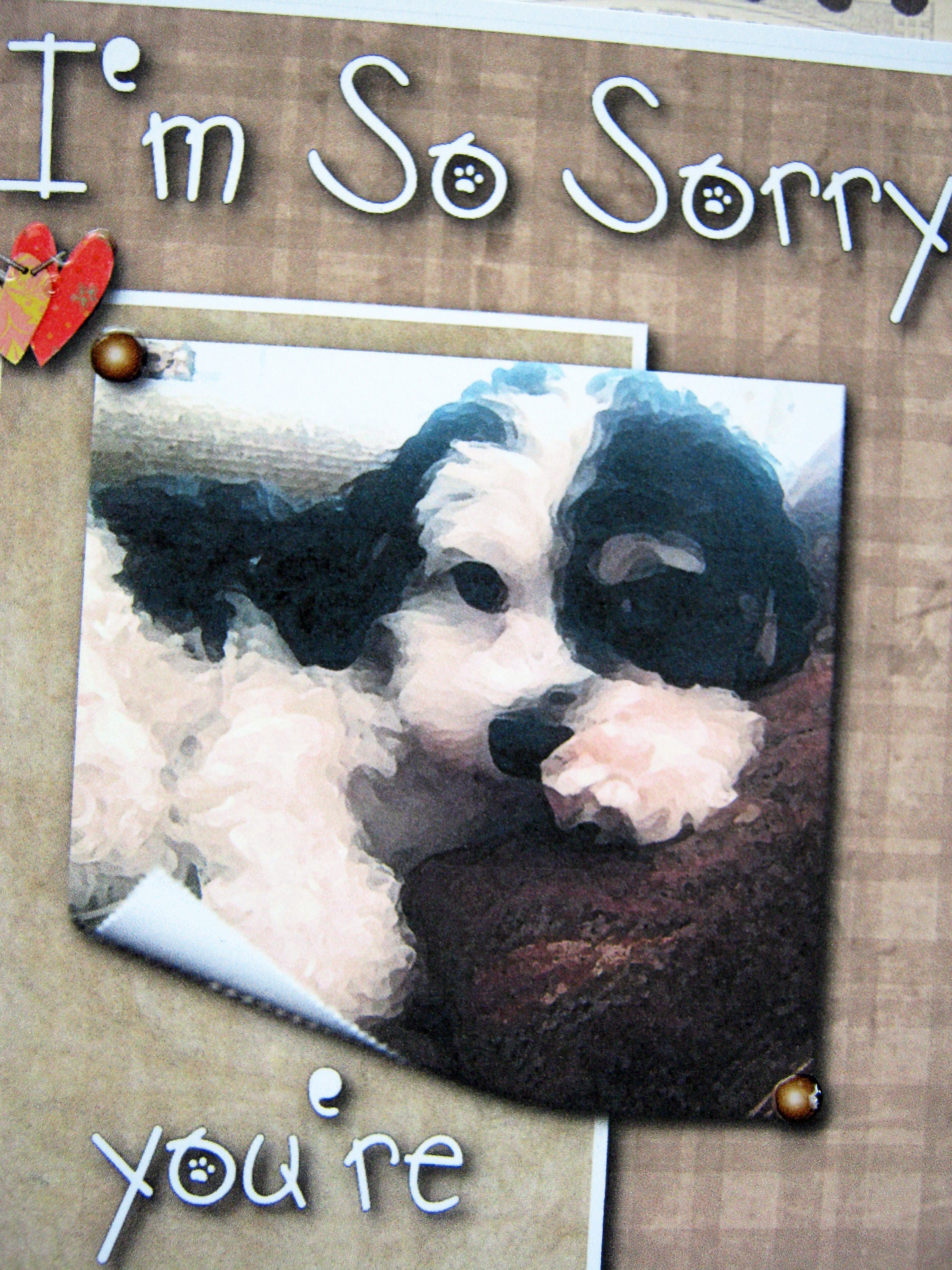 I'm Sorry Card, Ruff Day Card, Thinking of You, in My Thoughts ...