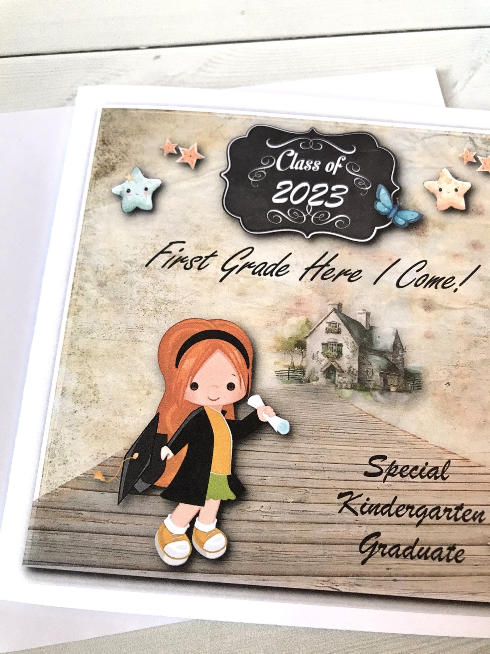 Kindergarten Graduation Card Card for Kids Elementary - Etsy