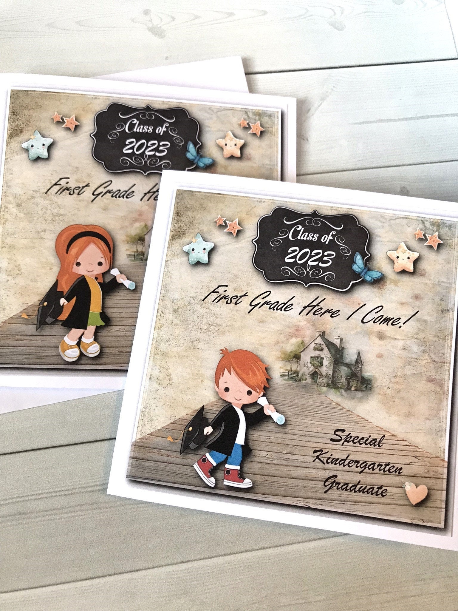 Kindergarten Graduation Card Card for Kids Elementary - Etsy