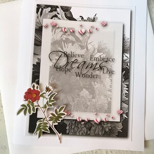 Encouragement Card, Inspirational Quote Card, Support Card for Friends ...