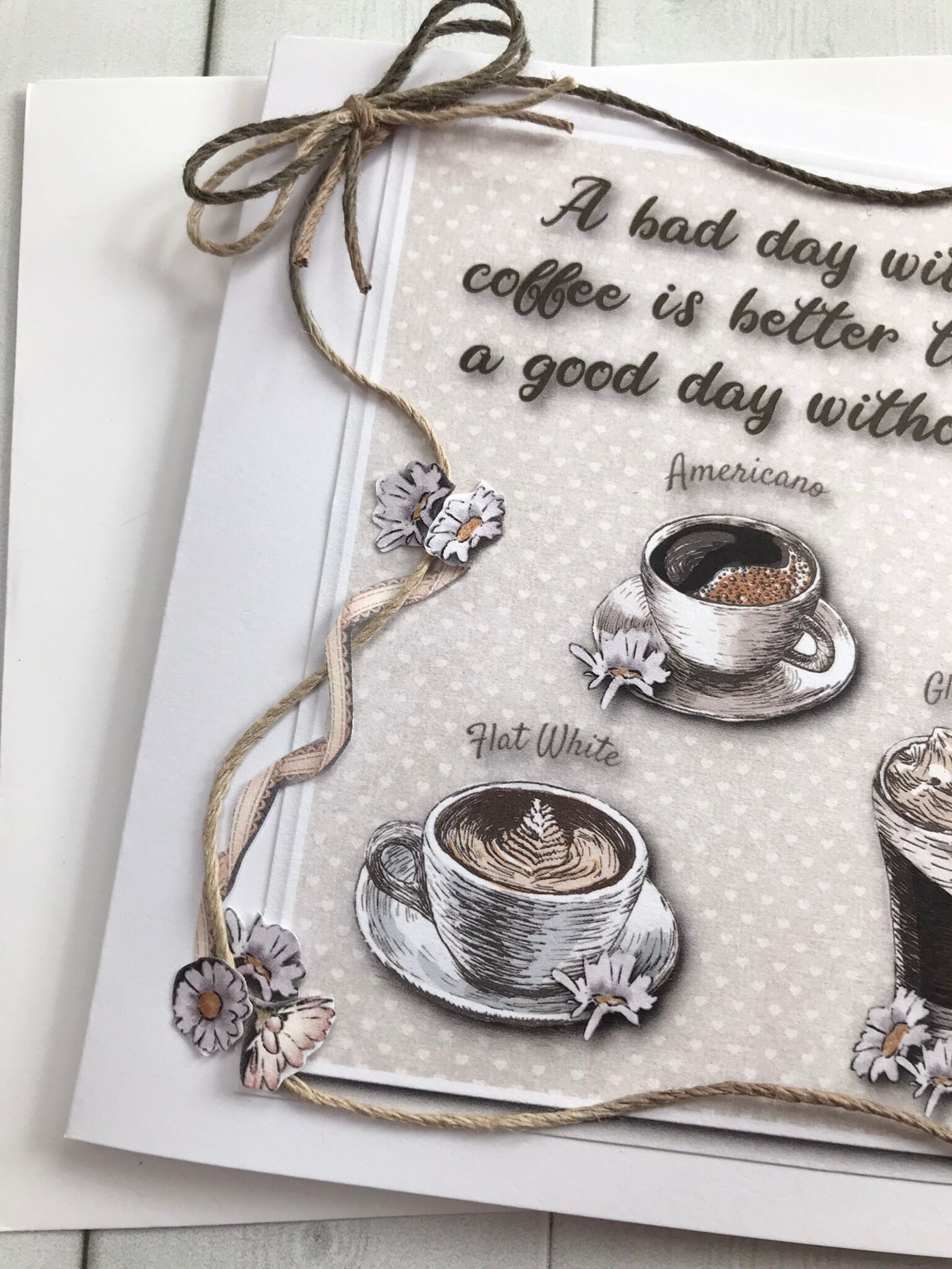 Coffee Quote Card, Encouragement Card, Coffee Card, Friendship Card ...