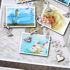 Sea Life Father's Day Card, Happy Father's Day, Ocean Theme Card for ...